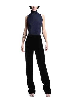 Saint Laurent Velvet Trousers - Black