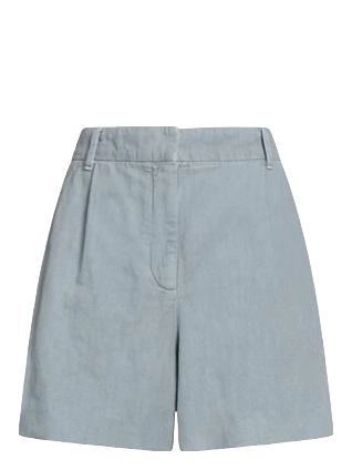 Brunello Cucinelli Solid Color Twill Shorts - Gray