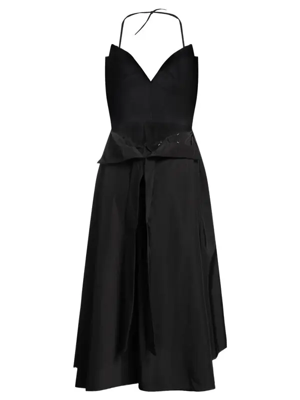 MAISON MARGIELA Sleeveless Ruffle Dress - Black