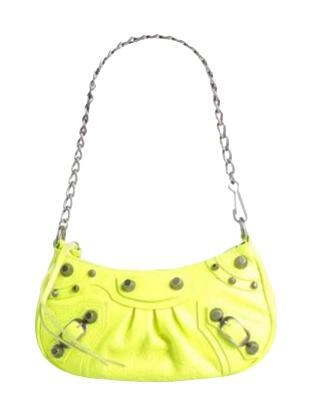 Balenciaga Medium Leather Shoulder Bag - Yellow