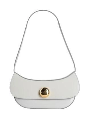 Marni Glossed Shoulder Bag - White