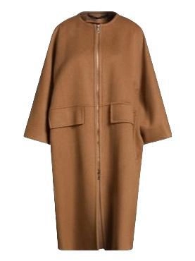 Max Mara Stylish And Minimalist Cashmere Coat - Brown