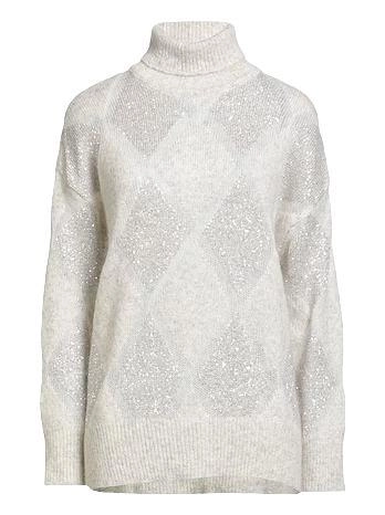 Brunello Cucinelli Lightweight Long-sleeve Knit Sweater - White