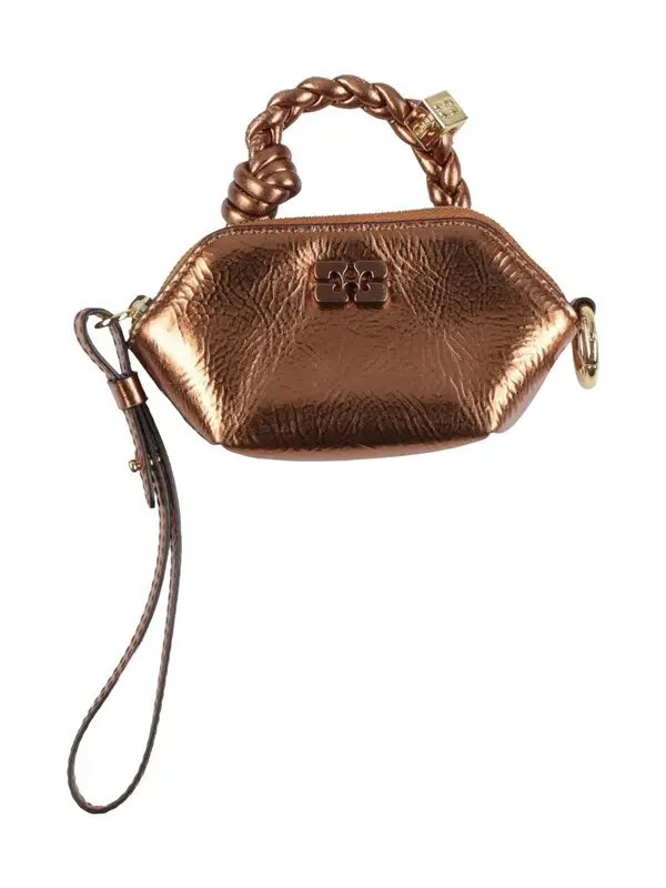 GANNI Leather Bag - Brown