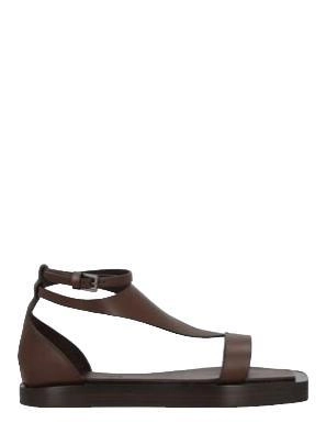 Max Mara Leather Sandals - Black
