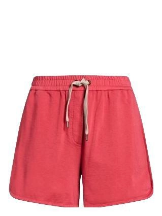 Brunello Cucinelli Minimalist High Waist Sports Shorts - Red