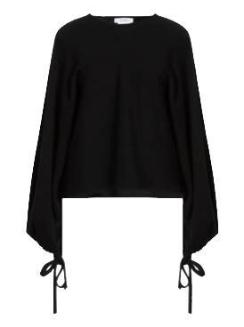 Max Mara Cropped Round-neck Top - Black