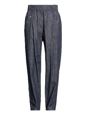 Brunello Cucinelli Tapered Chambray High-waisted Jeans - Black