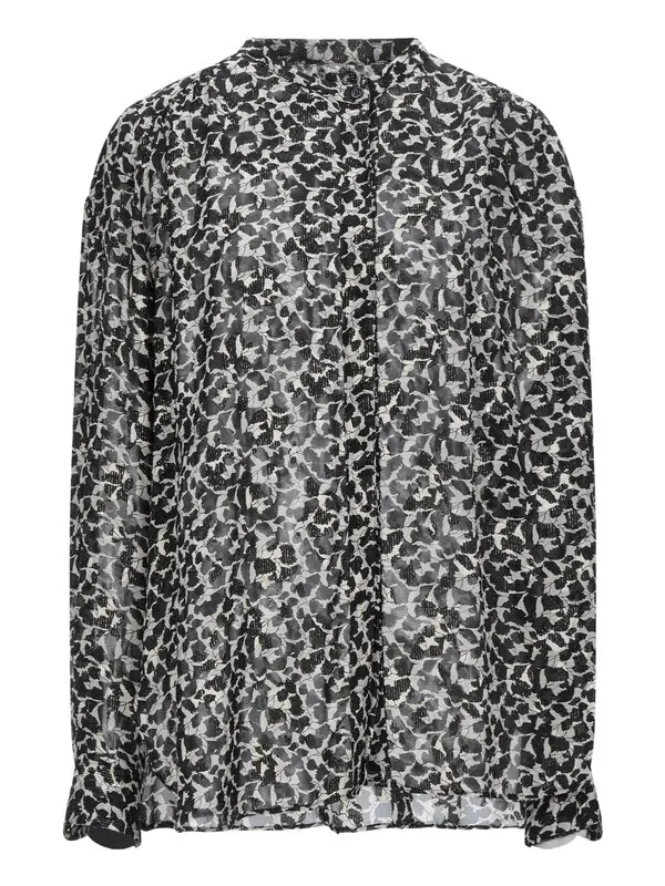 Isabel Marant Étoile Two-tone Stand-collar Long-sleeve Top - Black