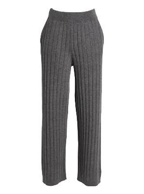 Brunello Cucinelli Loose High-waisted Cashmere Trousers - Black
