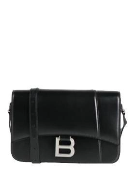 Balenciaga Medium Patent Leather Shoulder Bag - Black