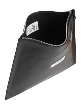 MAISON MARGIELA Plain Colour Hand Clutch - Black
