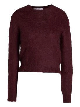 Max Mara Fuzzy Knit Top - Brown