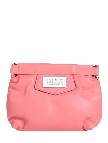 MAISON MARGIELA Solid-color Genuine Leather Clutch - Pink