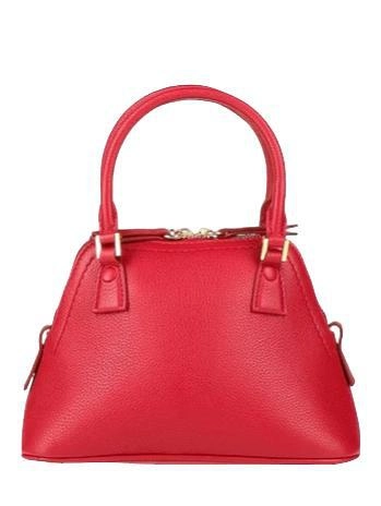 MAISON MARGIELA Pebbled-leather Tote Handbag - Red