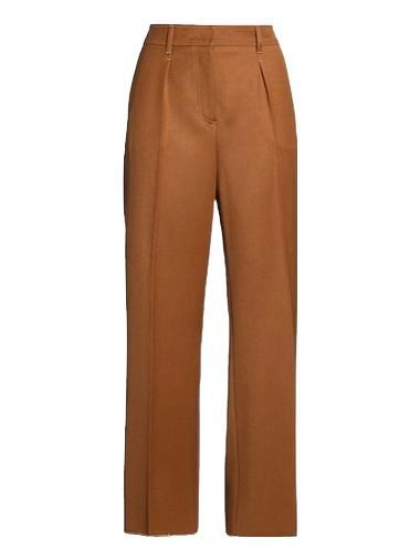 Max Mara Plain Colour Trousers - Brown