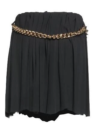 Balenciaga Draped Pleated Mini Skirt - Black