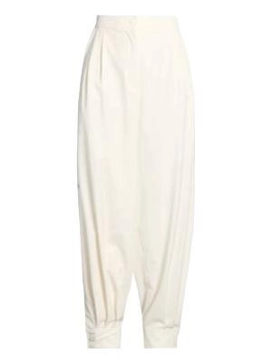 Max Mara High-waisted Jogger-style Casual Trousers - White