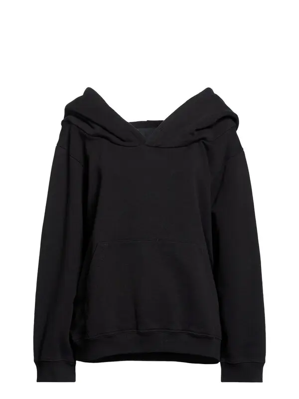 MAISON MARGIELA Solid-color Loose-fit Hoodie - Black