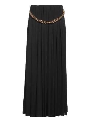 Balenciaga Pleated Midi Skirt - Black