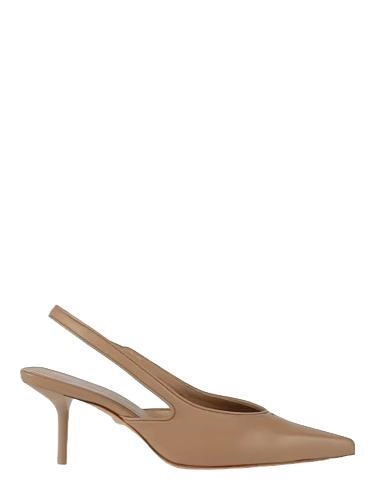 Max Mara Leather Stiletto Pumps - Brown