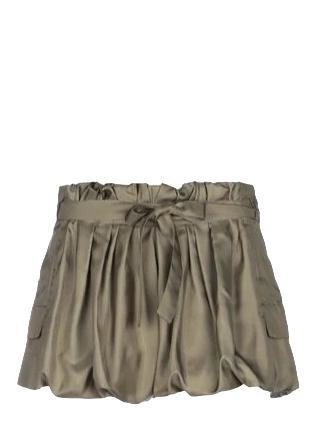 Saint Laurent Pleated Balloon Shorts - Gray