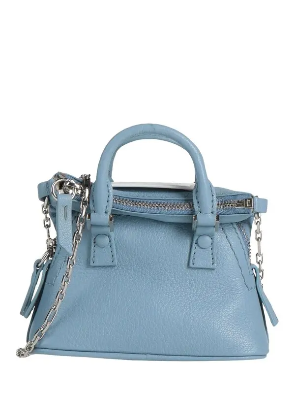 MAISON MARGIELA Pebbled-leather Mini Bag - Blue