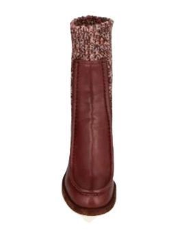 Chloé Color-block Knit Ankle Boots - Red