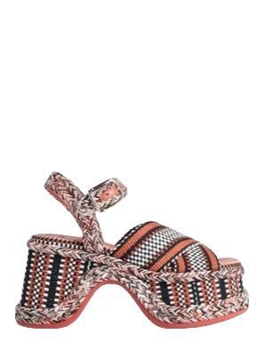 Chloé Multicolored Canvas Sandals - Multicolor