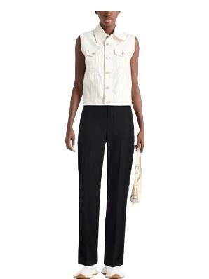 MAISON MARGIELA High-waisted Cigarette Trousers - Black