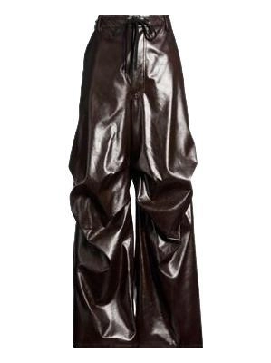 MAISON MARGIELA Shiny Wide-leg Trousers - Black