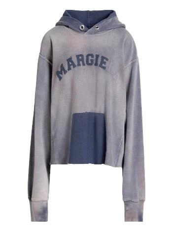 MAISON MARGIELA Color-block Hooded Sweatshirt - Gray