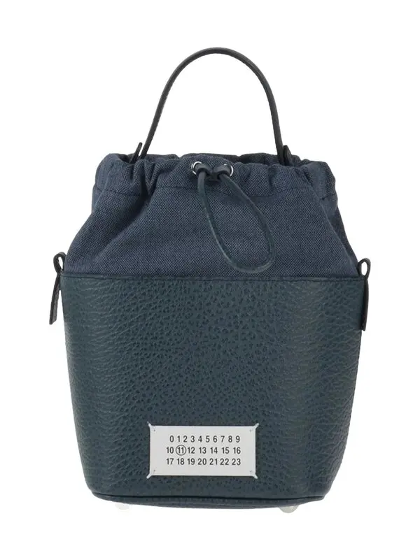 MAISON MARGIELA Plain Colour Hand Bucket Bag - Blue