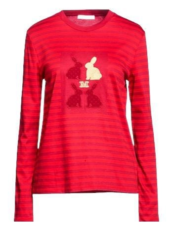 Max Mara Printed Long-sleeve T-shirt - Red