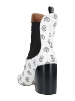 Chloé Embroidered Block-heel Ankle Boots - Black