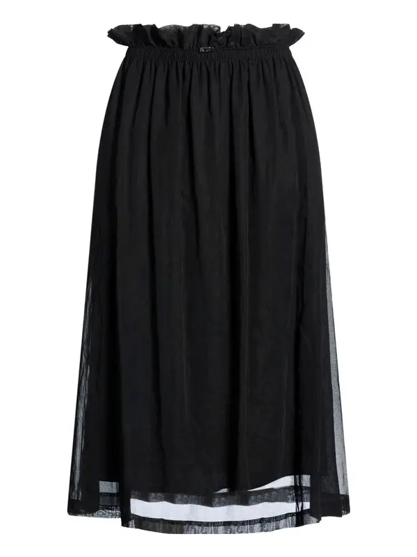 Brunello Cucinelli Solid Color Umbrella Skirt - Black