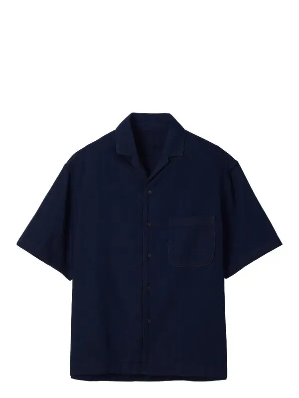Jacquemus Collared Short-sleeve Shirt - Deep Navy