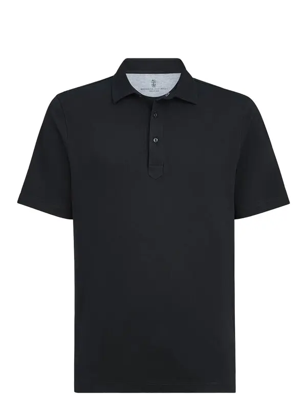 Brunello Cucinelli Cotton Polo Shirt - Blue