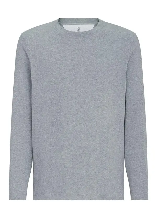 Brunello Cucinelli Cotton Long-sleeve T-shirt - Grey