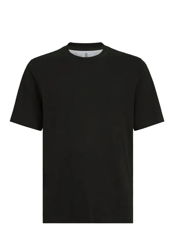 Brunello Cucinelli Cotton Crew-neck T-shirt - Black