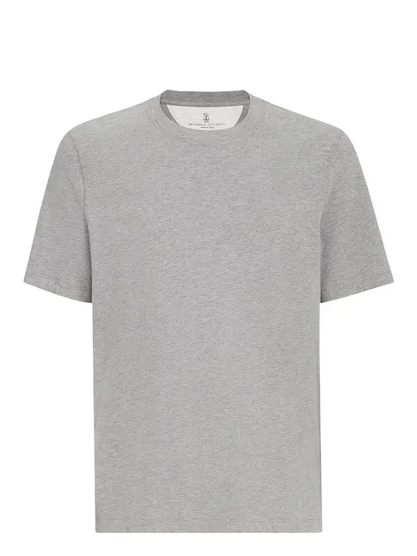 Brunello Cucinelli Cotton Crew-neck T-shirt - Grey