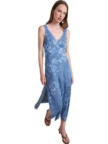 LA LIGNE Ludlow Dress - Denim Blue
