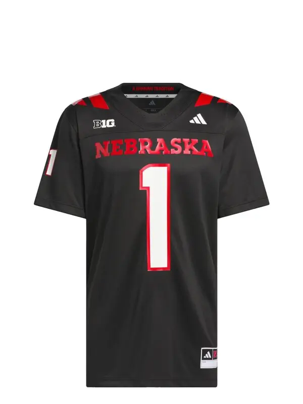 Adidas Premier Nebraska Strategy Uniform Jersey - Black