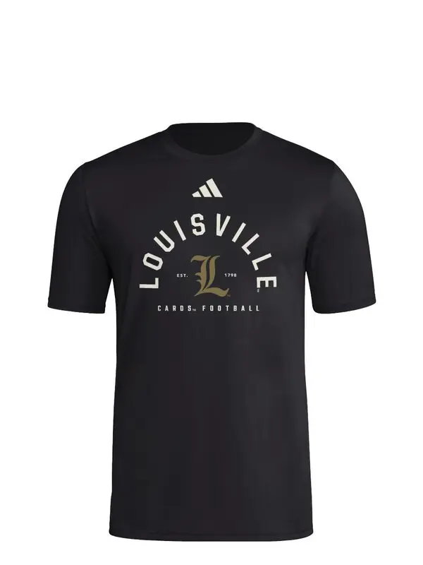 Adidas Louisville Cardinals Graphic T-shirt - Black / Multi