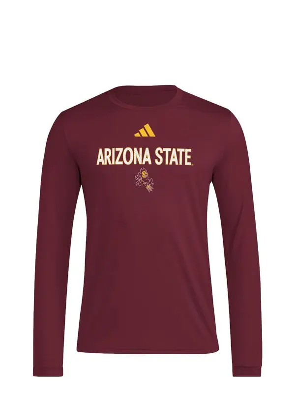 Adidas Arizona State Sun Devils Long Sleeve T-shirt - Team Maroon / Multi