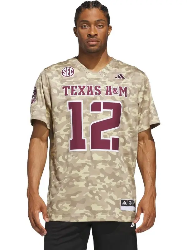 Adidas Texas A&m Sts Strategy Jersey - Team Sand