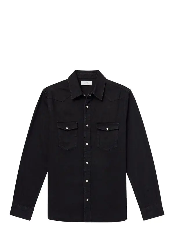 Mr P. Western Denim Shirt - Black