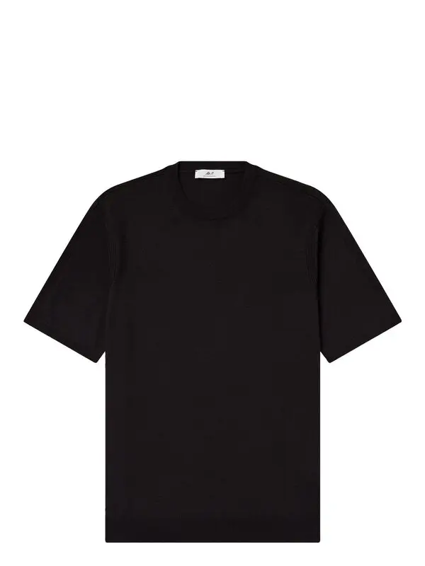 Mr P. Merino Wool T-shirt - Brown