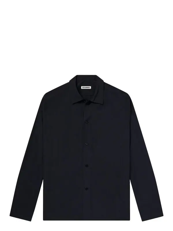 JIL SANDER Satin Shirt - Black