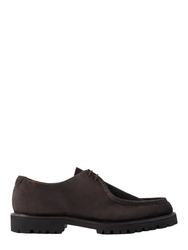 Mr P. Suede Derby Shoes - Brown